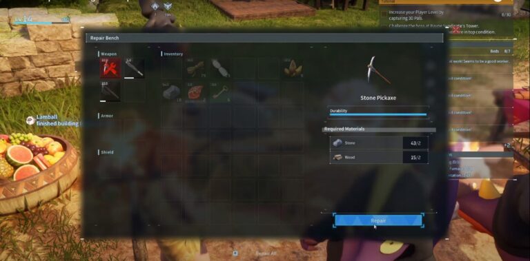 Palworld- How to Repair Damaged Weapons - Nintendo Rant