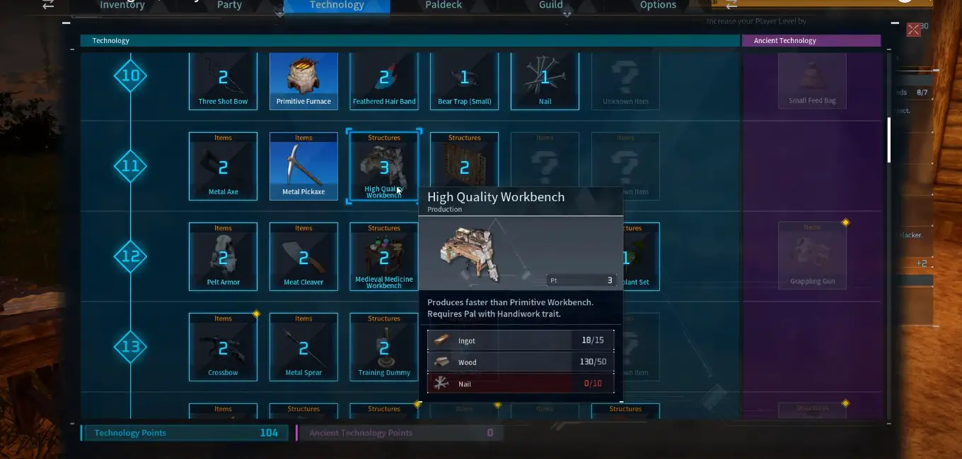 Palworld- How to Build High-Quality Workbench - Nintendo Rant