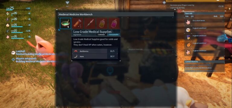 Palworld- How to Build Medieval Medicine Workbench - Nintendo Rant