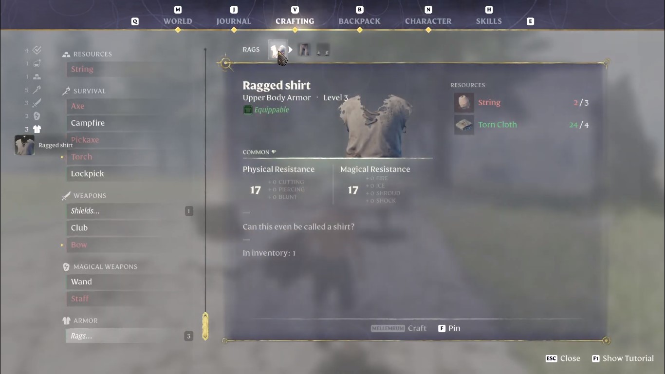 Enshrouded – How to Get Ragged Armor - Nintendo Rant