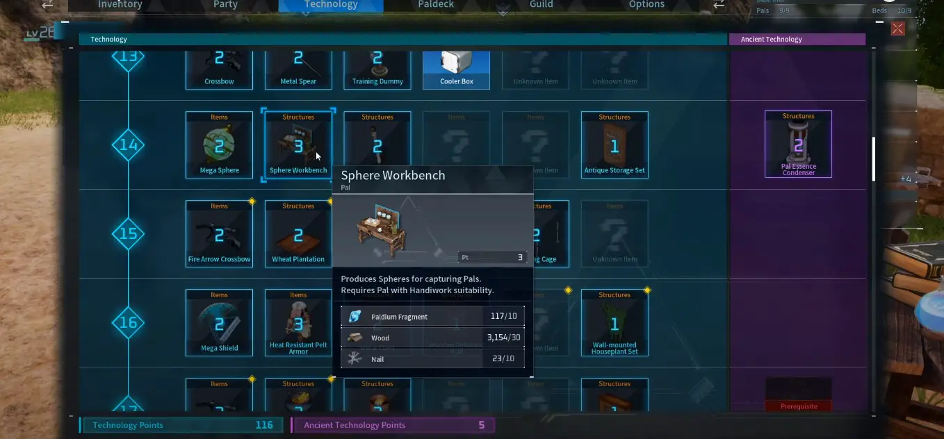 Palworld- How to Unlock Sphere Workbench - Nintendo Rant